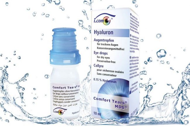 Eye drops with hyaluronic acid | Comfort Tears from icom-medical